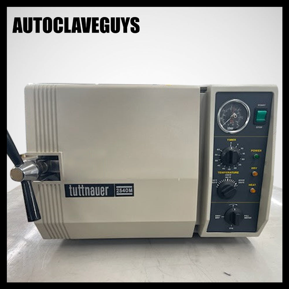 Tuttnauer 2540M Autoclave With 6 Month Warranty Coverage – AUTOCLAVEGUYS