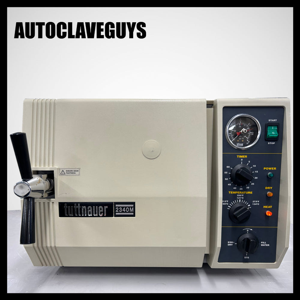 Tuttnauer 2340M Autoclave With 1 Year Warranty Included – AUTOCLAVEGUYS