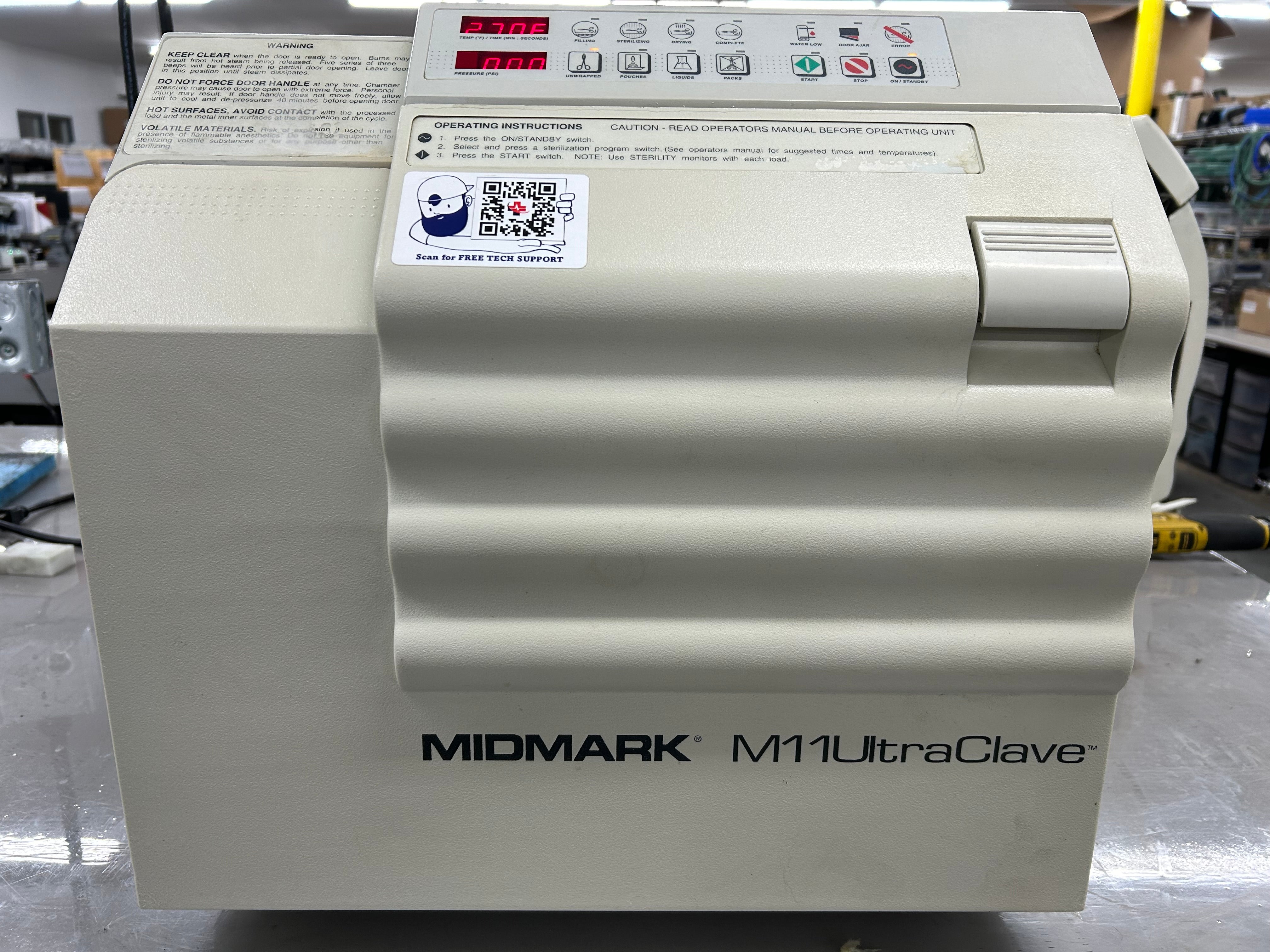Refurbished Midmark M11 Autoclave | 6-Month Full Warranty! – AUTOCLAVEGUYS